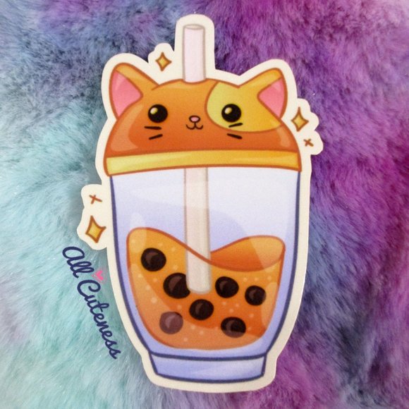 Design | Boba Tea Sticker For Laptop Hydroflask Tablet Etc | Poshmark